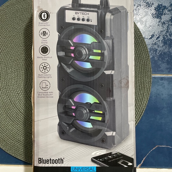 unknown | Portable Audio & Video | Bluetooth Boombox With Multicolored ...
